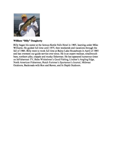 Bill Dougherty Bio - Fishing Hall of Fame of Minnesota