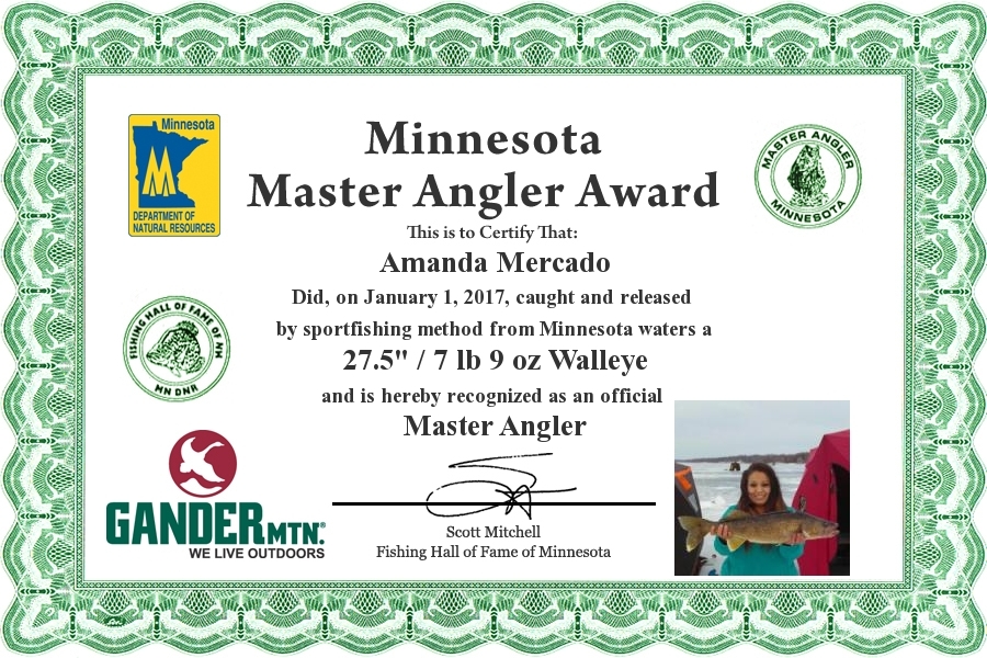 Amanda Mercado - Fishing Hall of Fame of Minnesota