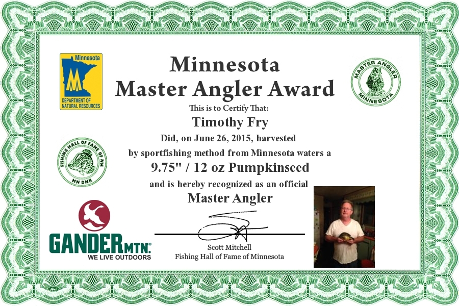Timothy Fry - Fishing Hall of Fame of Minnesota