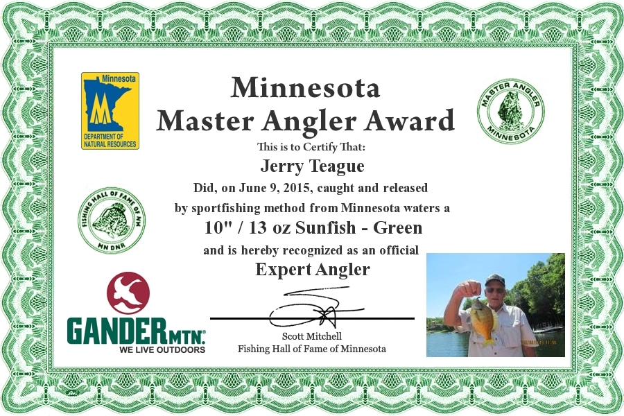 jerry teague - Fishing Hall of Fame of Minnesota