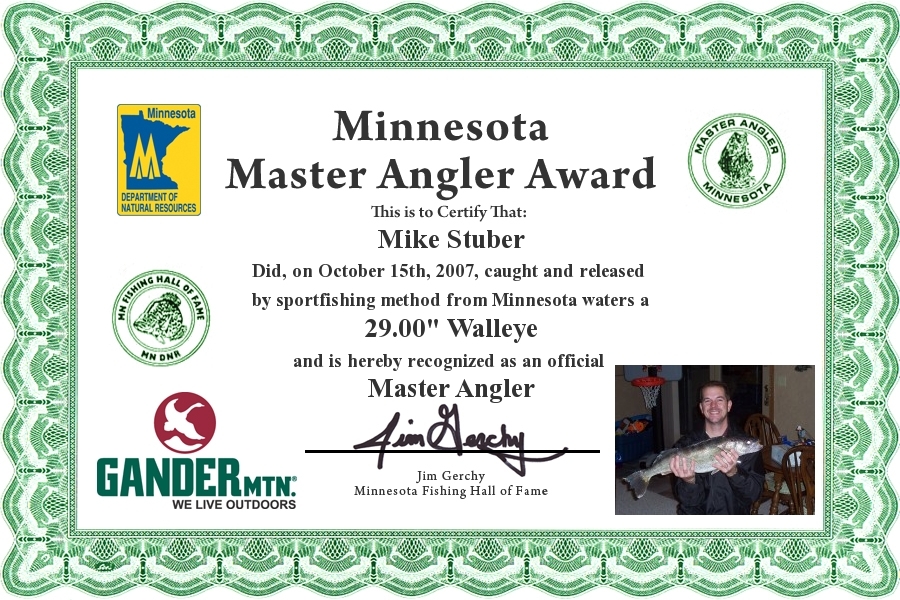 Mike Stuber - Fishing Hall of Fame of Minnesota