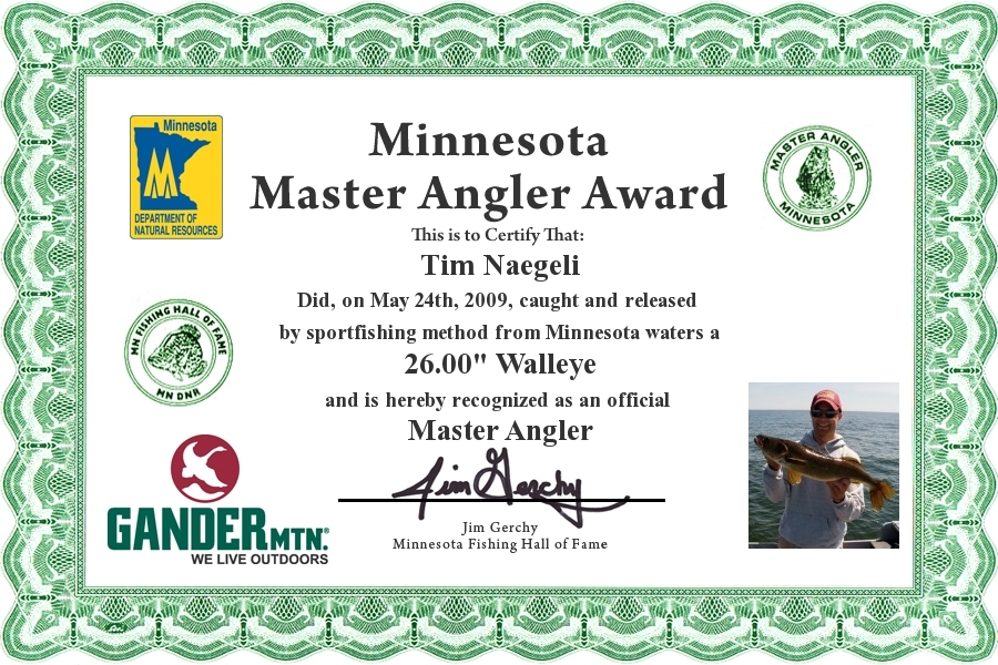 Tim Naegeli - Fishing Hall of Fame of Minnesota