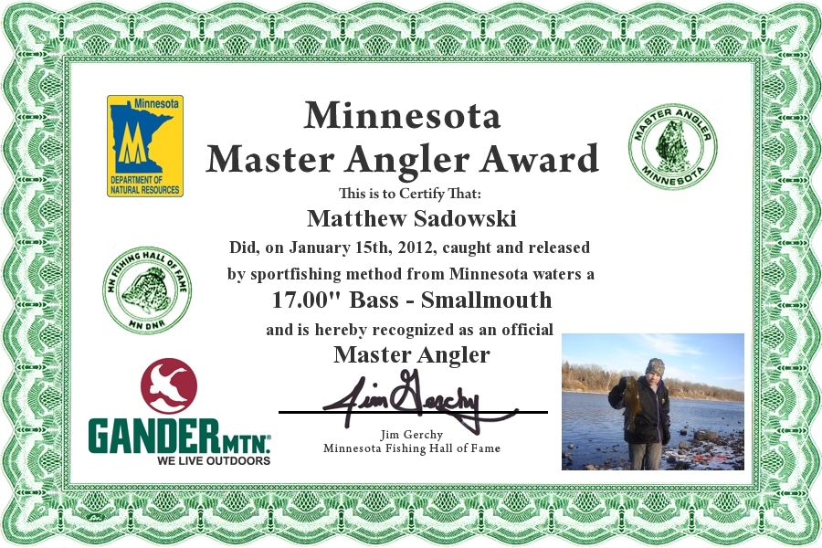 Matthew Sadowski - Fishing Hall of Fame of Minnesota