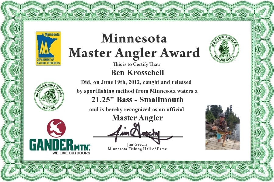 Ben Krosschell - Fishing Hall of Fame of Minnesota